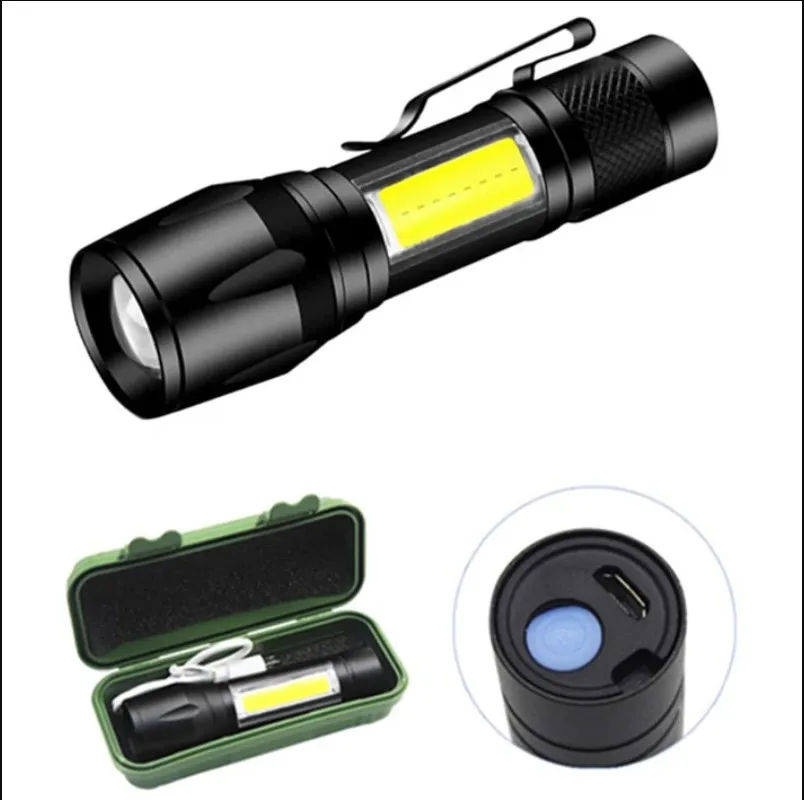 Built-In-Battery-Mini-Led-Flashlight-Zoom-Focus-Torch-Lamp-Rechargeable ...