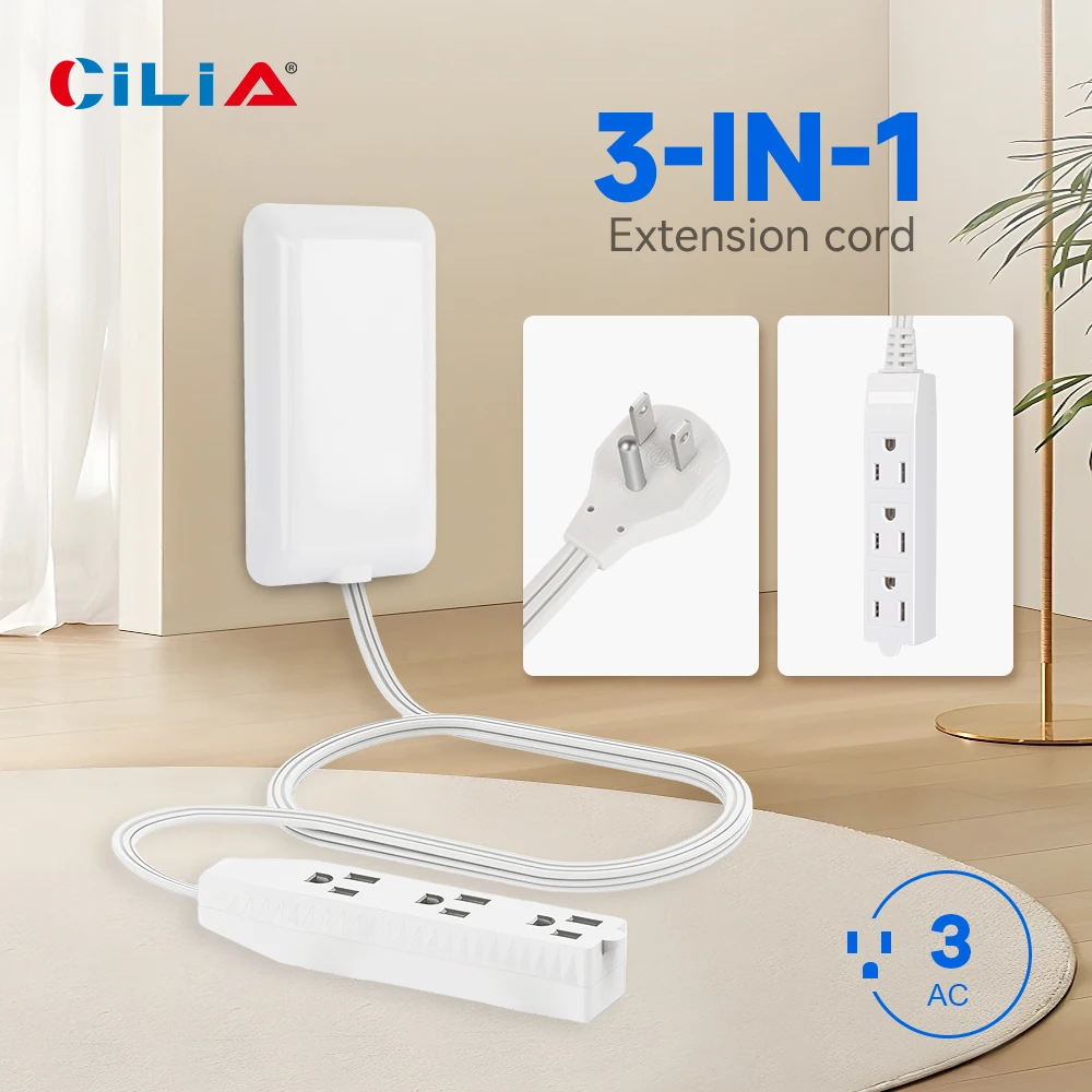 Flat-Face-Outlet-Extender-with-3-Receptacles-Ultra-Thin-Wall-Plate-Plug ...