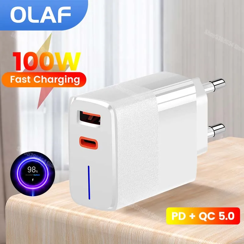 Olaf-100W-USB-Type-C-Charger-PD-QC-5-0-Quick-Charge-Type-C-Fast ...