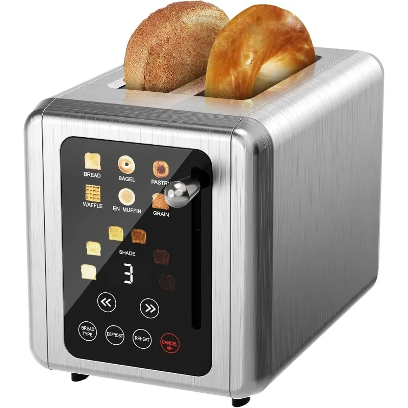 Touchscreen-Toaster-Stainless-Steel-Digital-Timer-Sound-Function-Smart ...