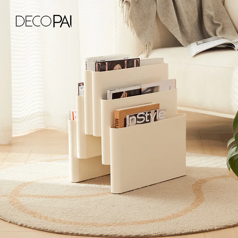 Nordic-Bookshelf-with-Portable-6-Pockets-Mid-Ancient-Floor-Magazine ...