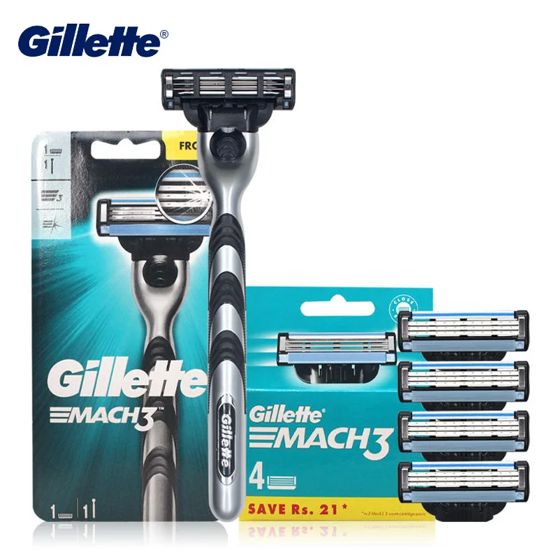 Original-Gillette-Mach-3-Shaving-Razor-Blades-Manul-Straight-Razor-for ...