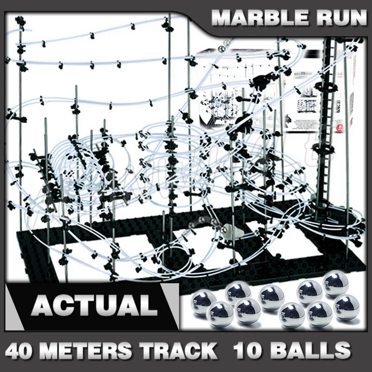 4000 cm Rail Hoge Niveau 8 Challenger Marmer Run Achtbaan Elektrische ...