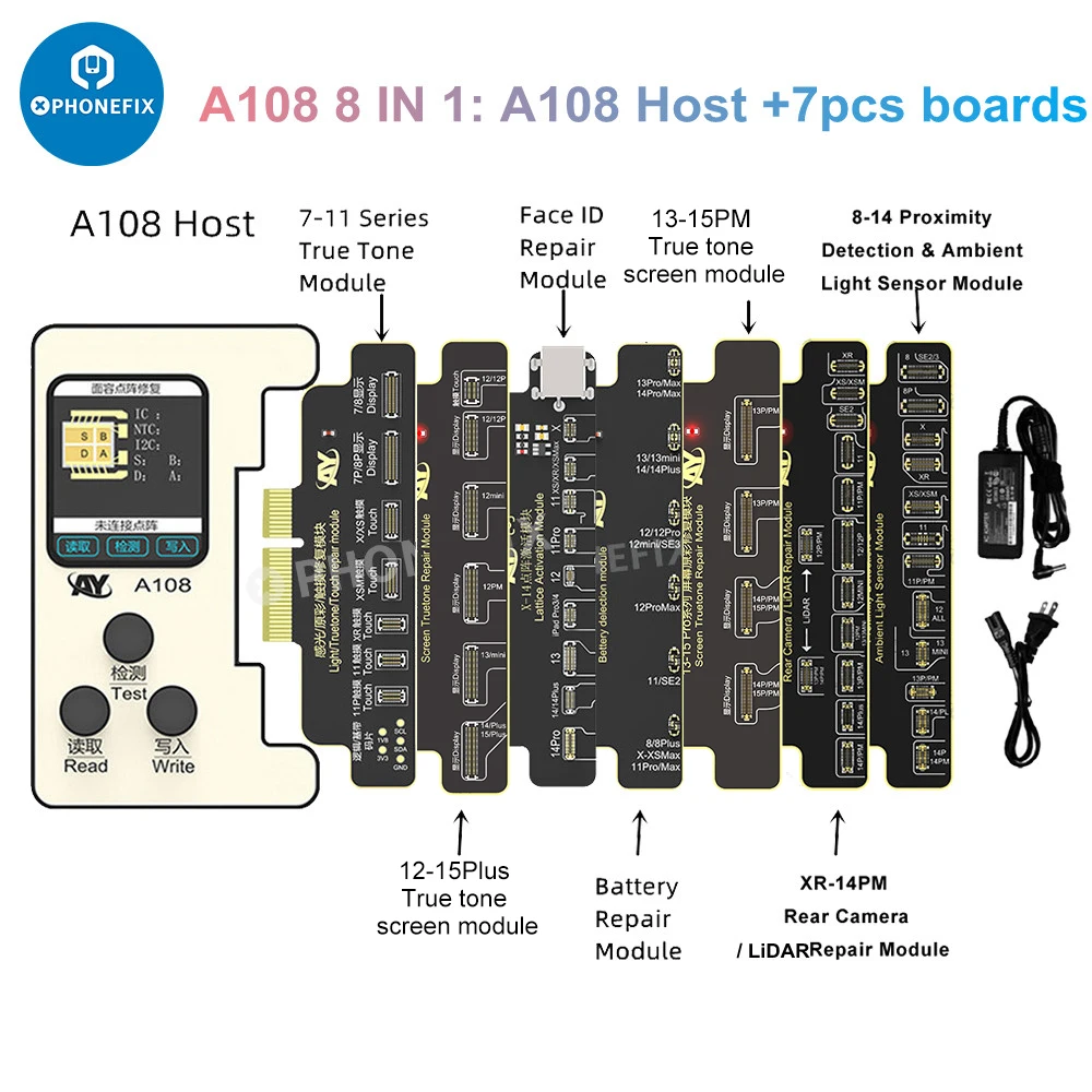 AY-A108-Non-removal-Face-ID-Flex-Cable-A108-BOX-Programmer-Kit-Tools ...
