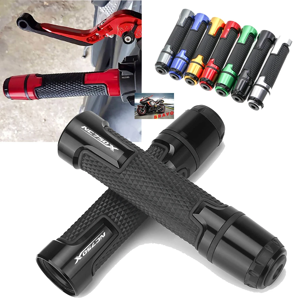 For-HONDA-Nc750x-NC-750-7-8-22MM-CNC-Handlebar-Grips-End-Plugs-Cap ...