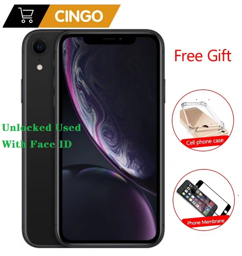 Original Apple iPhone XR Unlocked Mobile Phone iphone xr 4G LTE 6.1 ...