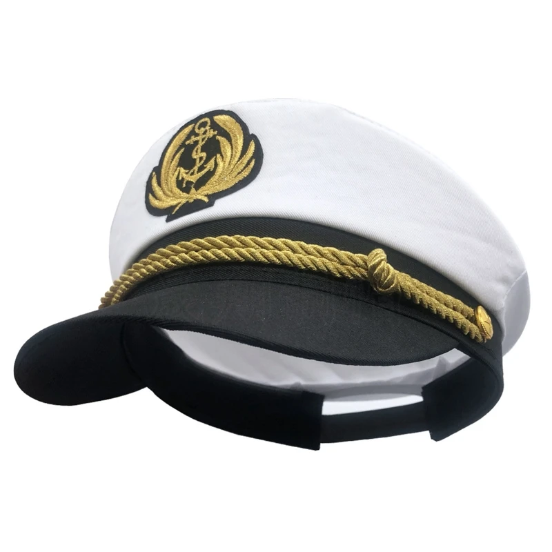 Navy-Marine-Hat-Sailor-Captain-Costume-Men-Yacht-Captain-Hat-Skipper ...