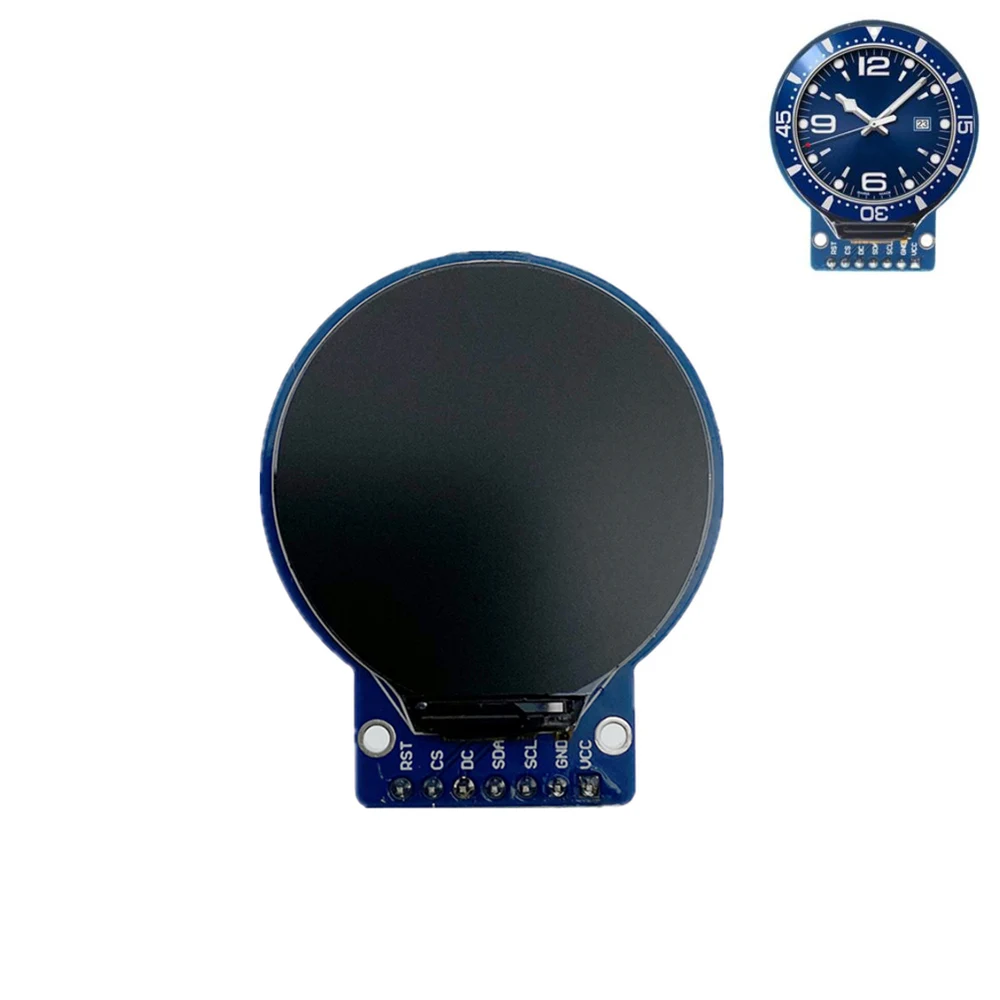 Tft Display 1.28 Inch Tft Lcd Display Module Round Rgb 240*240 Gc9a01 Driver 4 Wire Spi ...