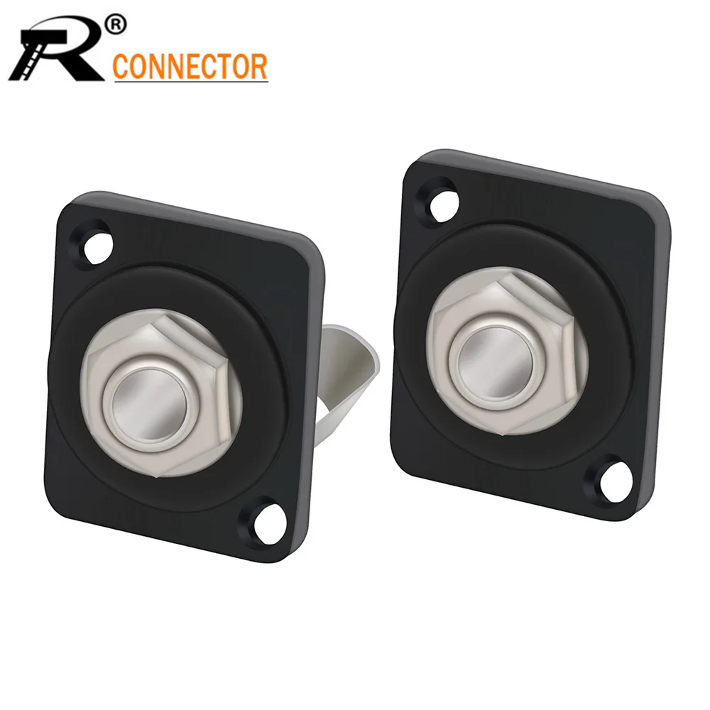 8pcs-6-35mm-MONO-Stereo-Connector-Female-Socket-Panel-Mounted-Wire ...