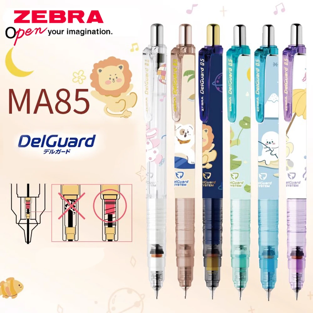 ZEBRA-Lápis Desenho Mecânico, Delguard Animal Limited, Chumbo Contínuo ...