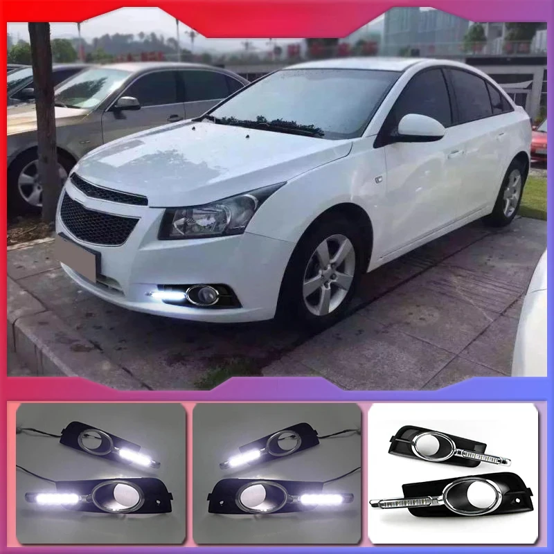 Luz-LED-de-circulaci-n-diurna-DRL-para-Chevrolet-Cruze-l-mpara ...