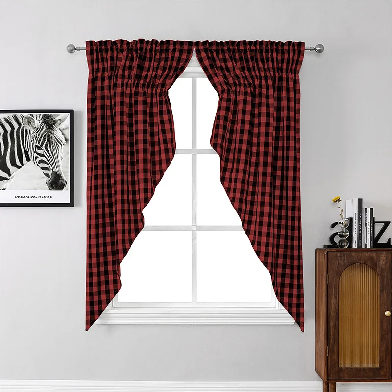 Red Gingham Curtains
