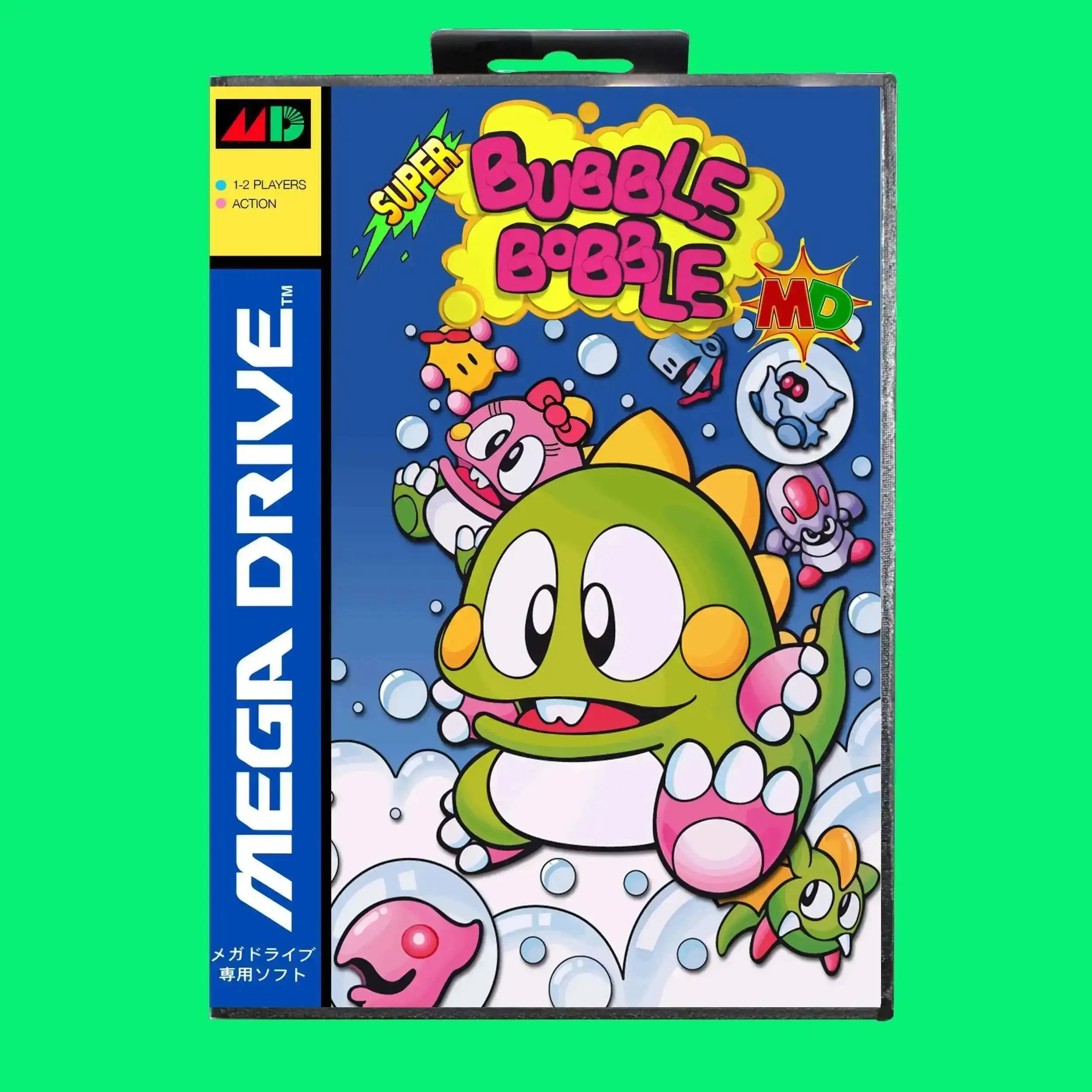 Super Bubble Bobble Game Cartridge 16bit MD Game Card With Retail Box ...
