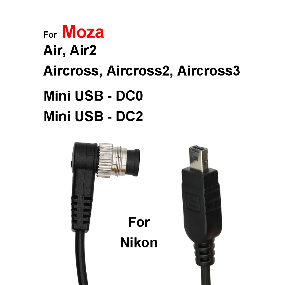 Mini USB (10 pins) to DC0 DC2 for MOZA Air2 AirCross 2,3 Mini-P Camera ...