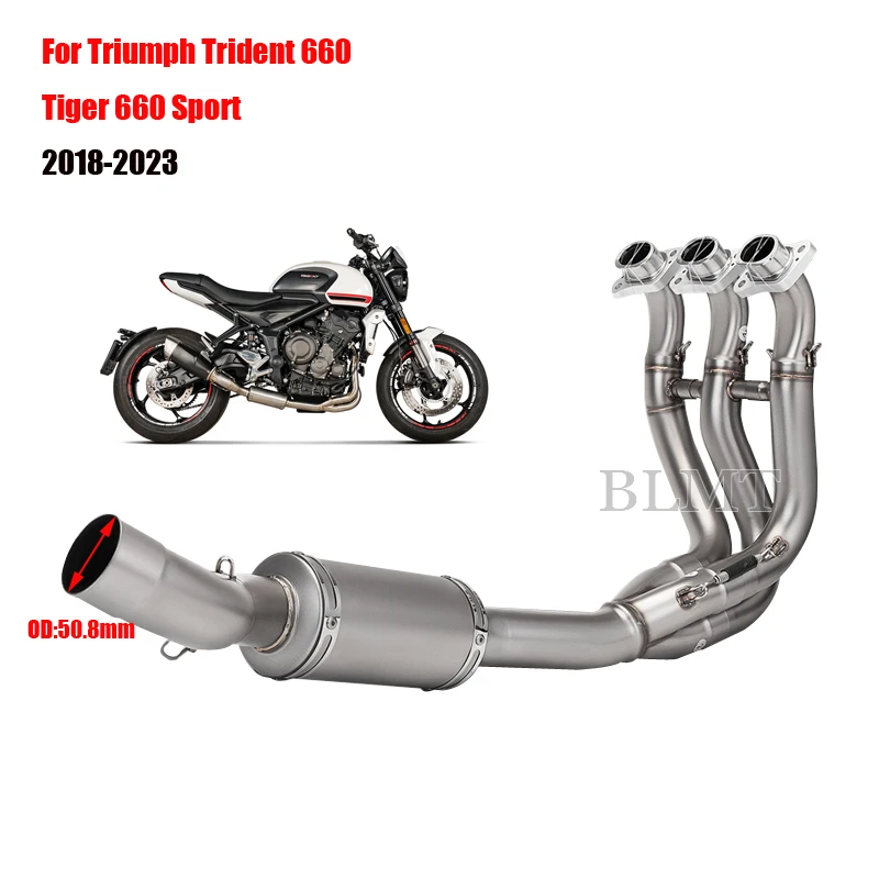 Motorcycle-Complete-Exhaust-System-Front-Link-Pipe-Muffler-Escape-DB ...