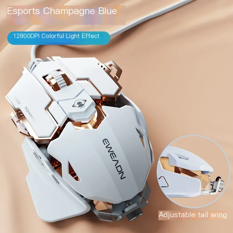Mechanical-Esports-Wired-Mouse-Metal-Macro-Programming-Gaming-Mouse ...