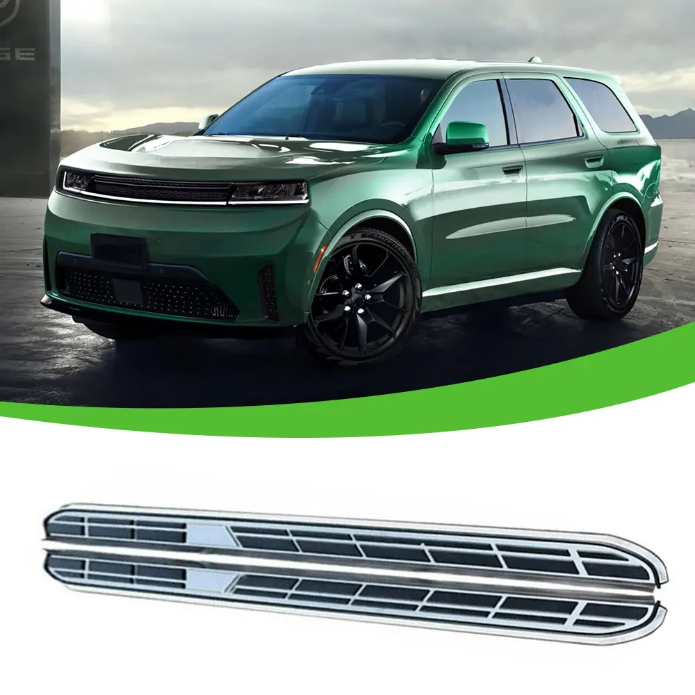2PCS Aluminium Fit for Dodge Durango 2018-2024 2025 Fixed Door Running ...