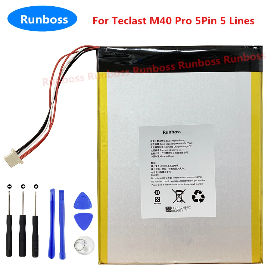 New-3-8V-9000mAh-Laptop-Notebook-Tablet-PC-Battery-For-Teclast-M40-Pro ...