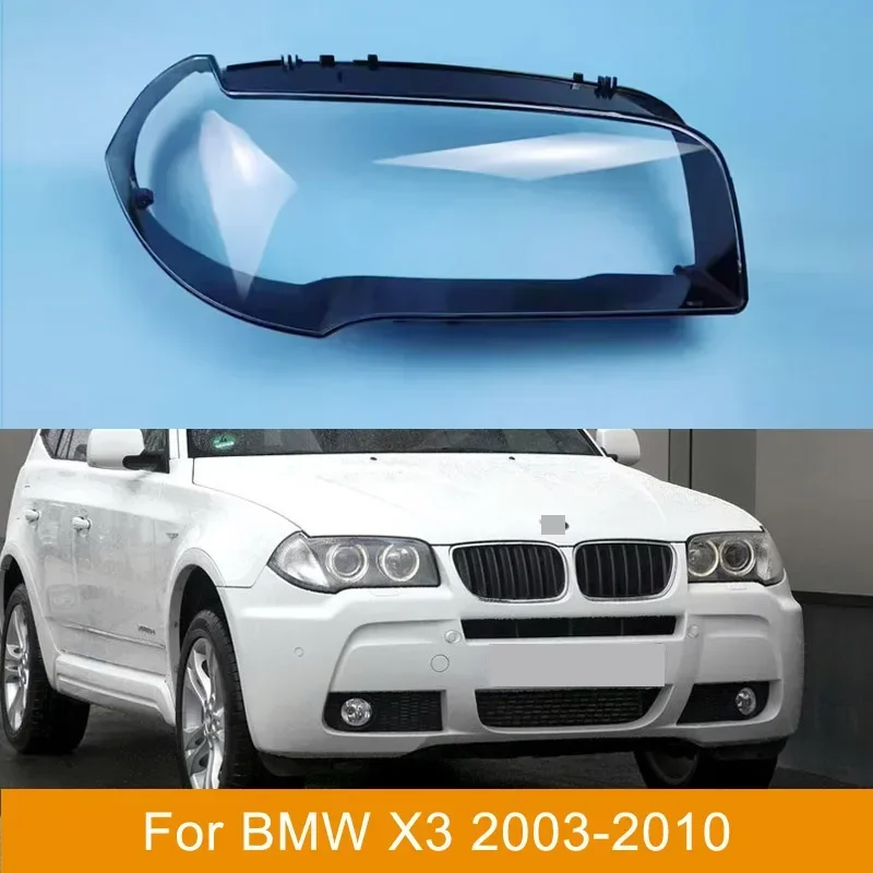 For-BMW-X3-E83-2003-2011-Headlights-Cover-Shell-Lens-Headlamp-Lamp ...