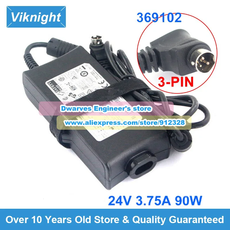 Novo Adaptador AC Original 90W 369102 24V 3.75A Carregador para ...