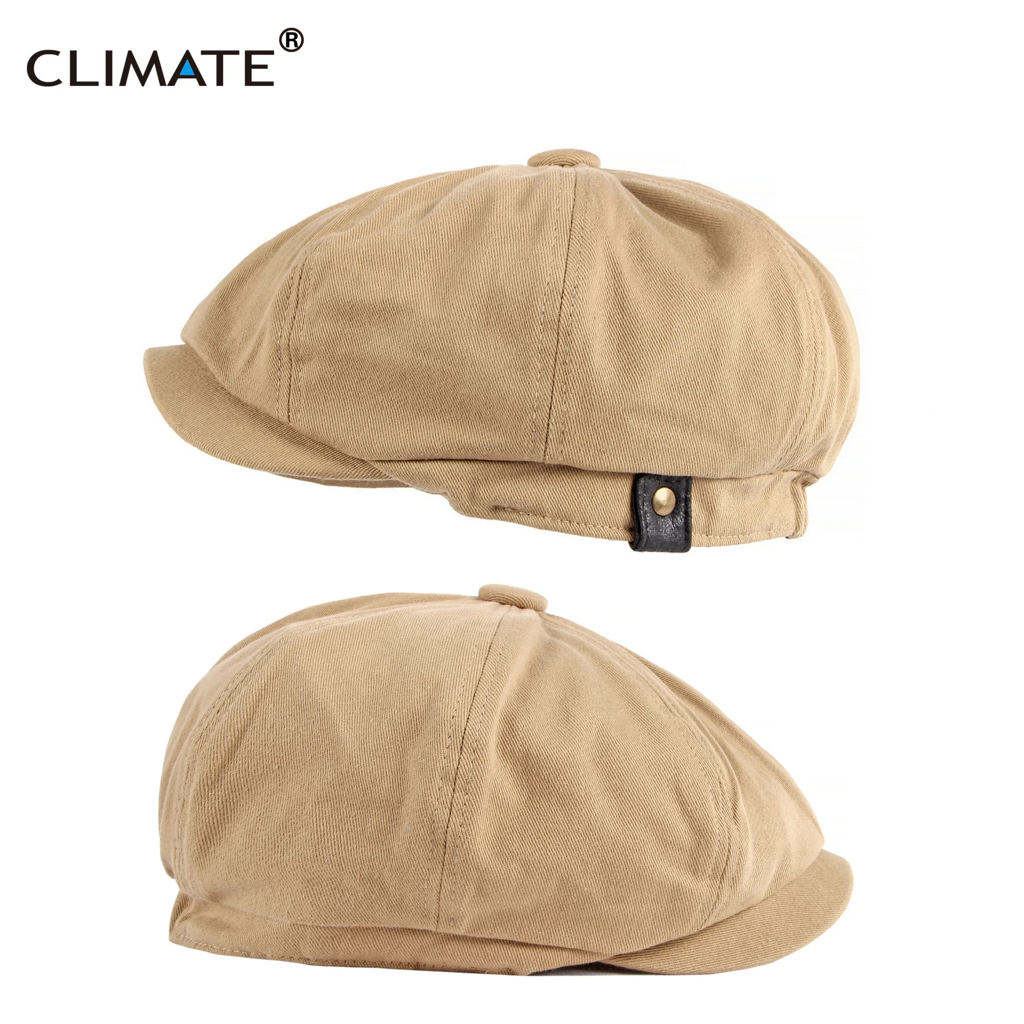 CLIMATE-Super-Cool-New-Cotton-Solid-Berets-Cap-Hat-Brother-Men-Washed ...