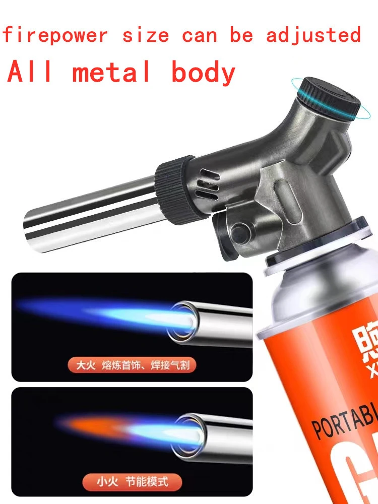 Welding Gas Burner Flame Gas Torch Flame Gun Blowtorch Cooking Soldering Butane AutoIgnition gas ...