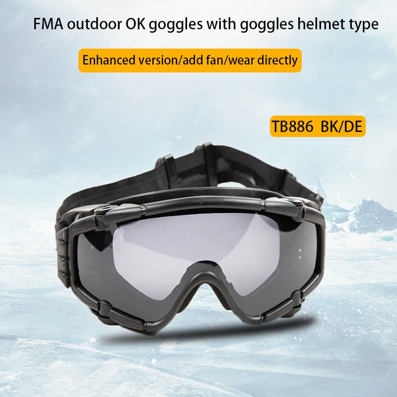 New FMA Airsoft SI-Ballistic Goggles With Fan Updated Version Anti Fog ...