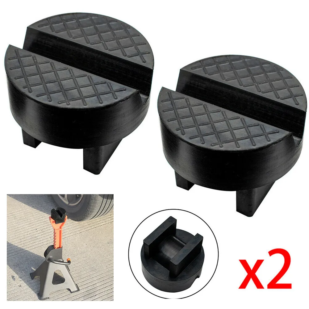 2pcs-Car-Axle-Jack-Stand-Rubber-Pad-Weld-Slotted-Frame-Rail-Safety-Grip ...