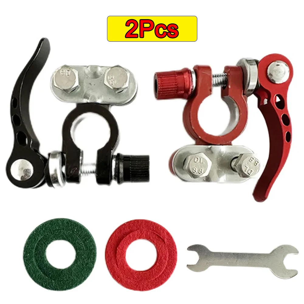 2Pcs-Car-Battery-Terminal-Top-Post-12V-24V-Clamp-Pile-Head-Connector ...