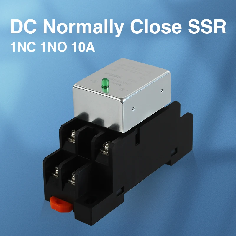 Normally-close-Small-DIN-rail-SSR-10A-Solid-State-Relay-dc-to-dc-5V-12V ...