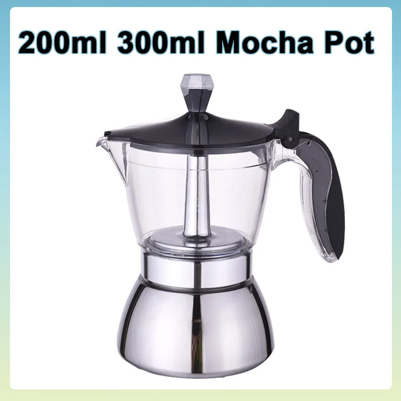 200ml-300ml-Transparent-And-Visible-Mocha-Pot-Home-Brewed-Coffee-Pot ...