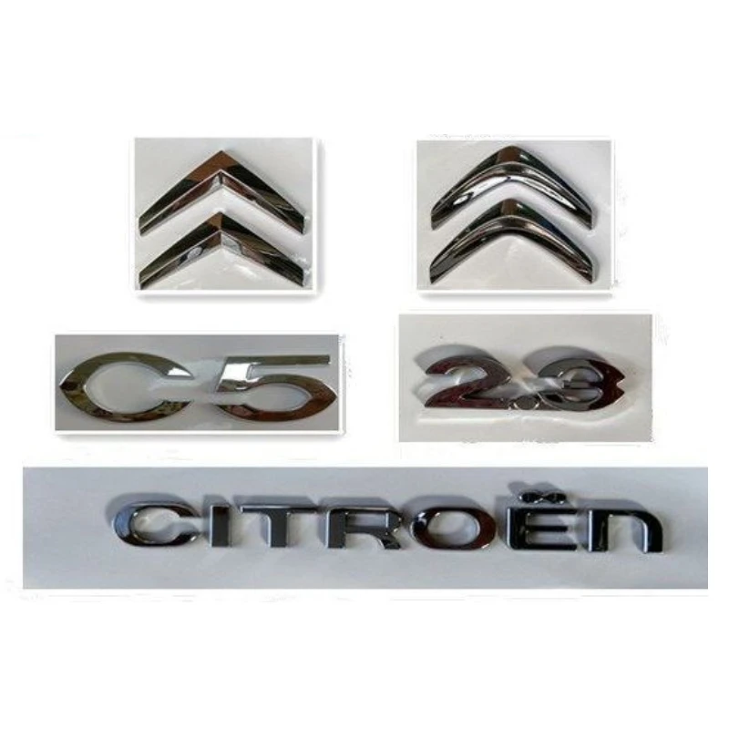 ABS Car Rear Trunk Badge Decal for Citroen Logo C5 Emblem Sticker Auto ...
