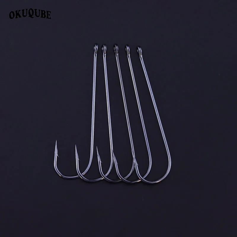 50pcs-lot-Fishing-Hooks-High-Carbon-Steel-Long-and-Straight-Shank ...
