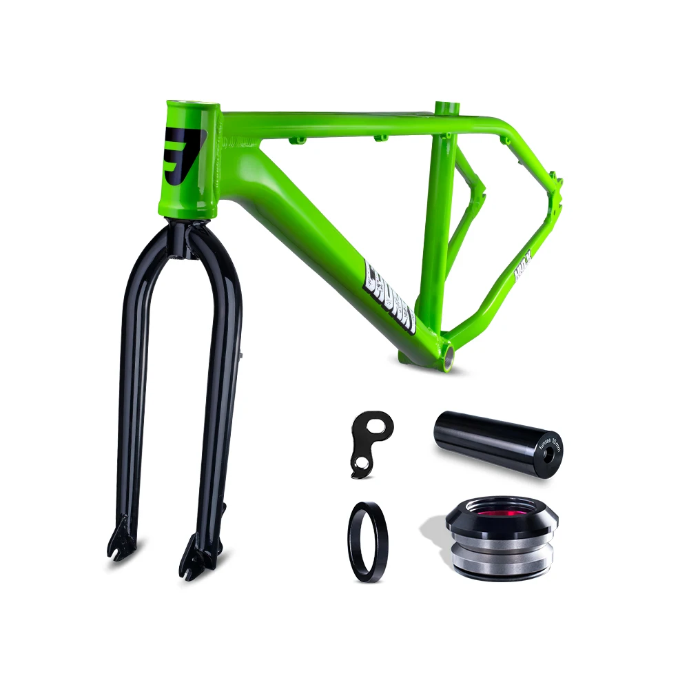 Funsea Bike Frame Set 27.5 Inch Alloy 6061 with Chromoly Fork BMX ...