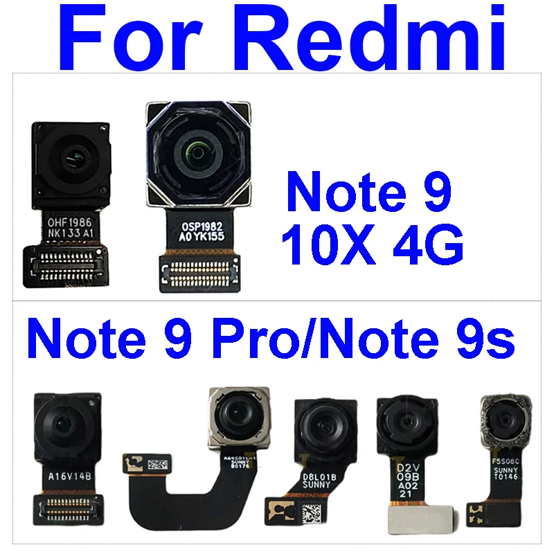 Front-Back-Main-Camera-For-Xiaomi-Redmi-Note9-9Pro-9S-Rear-Front-Facing ...