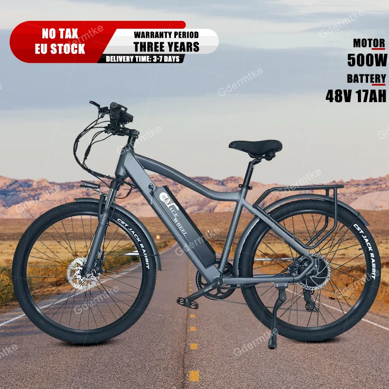 Electric-Bike-500W-Brushless-Motor-48V17AH-Lithium-Battery-Life-100KM ...