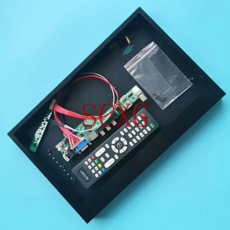 Analog-TV-Controller-Board-Screen-Metal-Case-Fit-B156RW01-LP156WD1-VGA ...