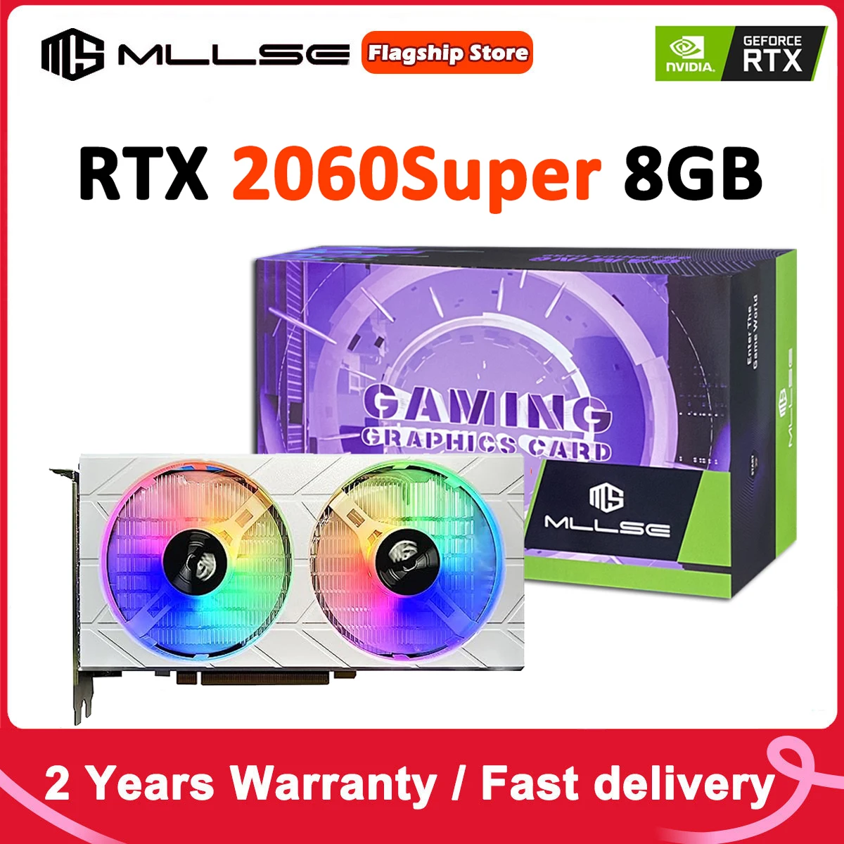 Mllse-RTX-2060-Super-8GB-Placa-gr-fica-GDDR6-256Bit-PCIE-PCI-E3-0-16X ...