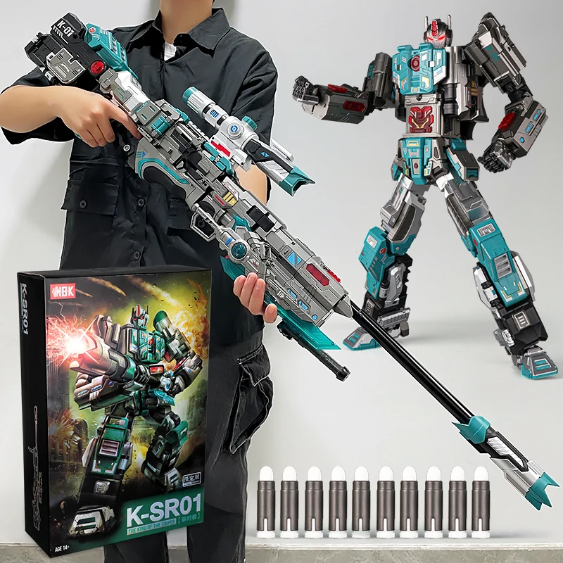 NBK-Transforming-Robot-Soft-Bullet-Gun-Toy-Barrett-K-sr01-02-Sniper ...