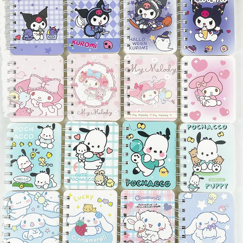 4pcs Sanrio Notebook Kawaii Kuromi Melody Cinnamoroll Notepads Daily ...