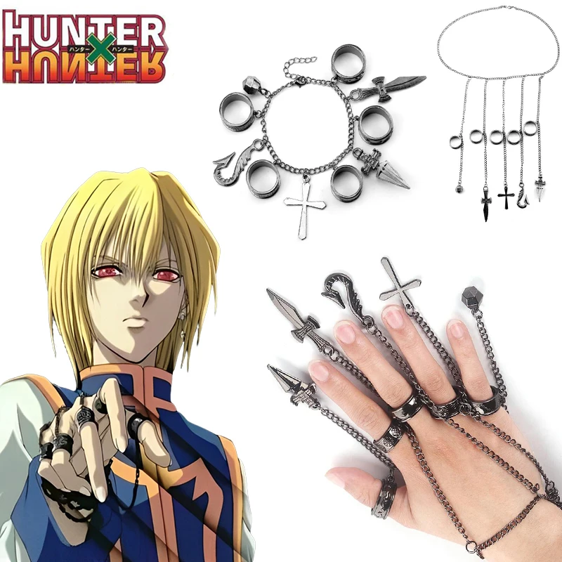 Hunter-x-Hunter-Kurapika-pulsera-con-dijes-de-cadena-para-hombre-y ...