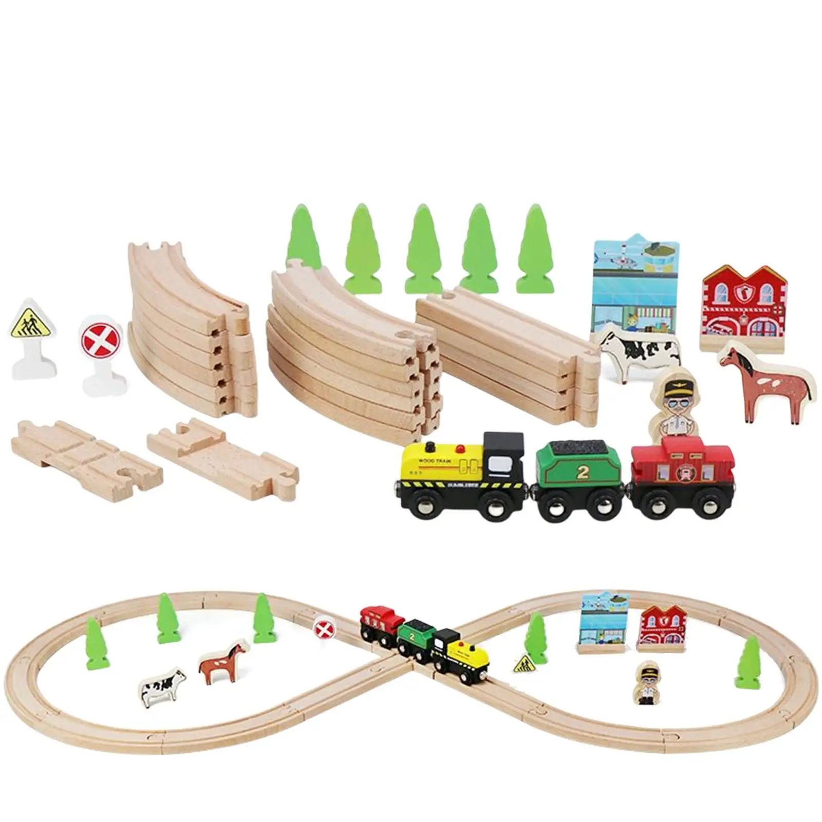 Wooden Toy Trains Tracks