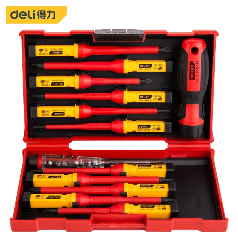 DELI-1-5-7-12PCS-VDE-Insulated-Screwdriver-Home-Circuit-Tool-Insulation ...