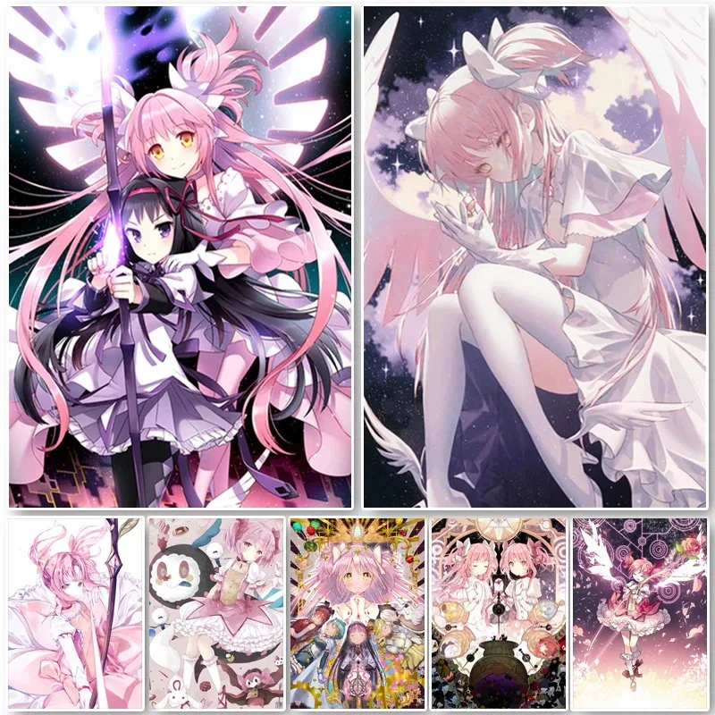 Puella-Magi-Madoka-Magica-Japanese-Anime-Cartoon-Posters-Prints-Wall ...