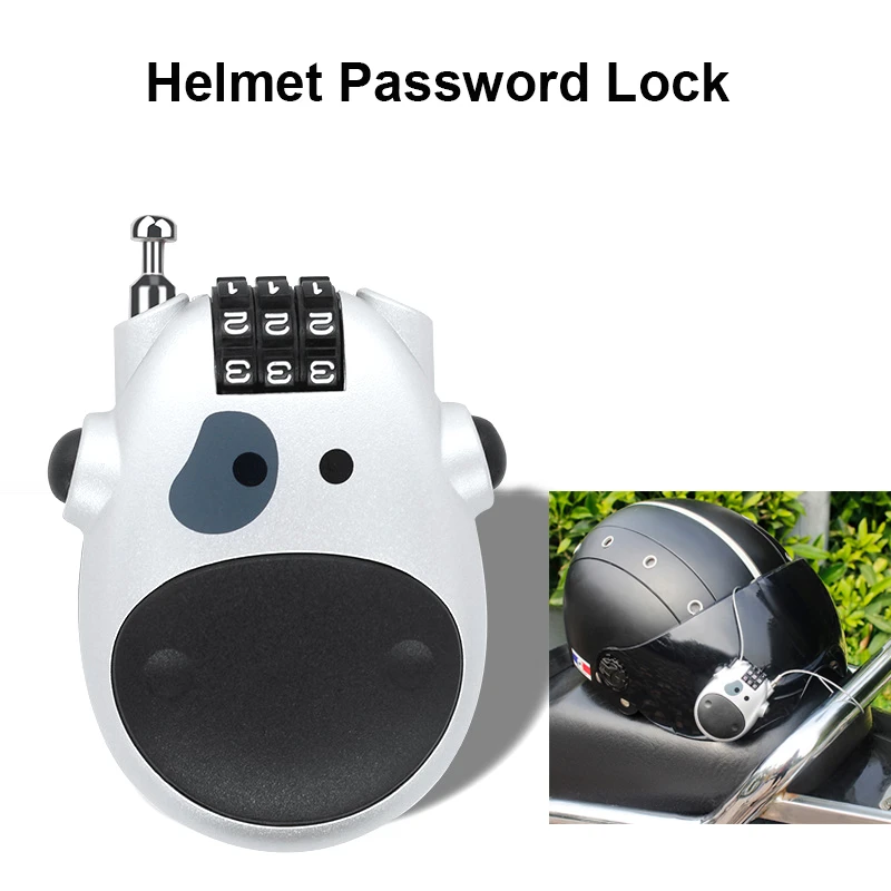 Lock Helmet Motorcycle | Steel Telescopic Wire Rope | Steel Motorcycle ...