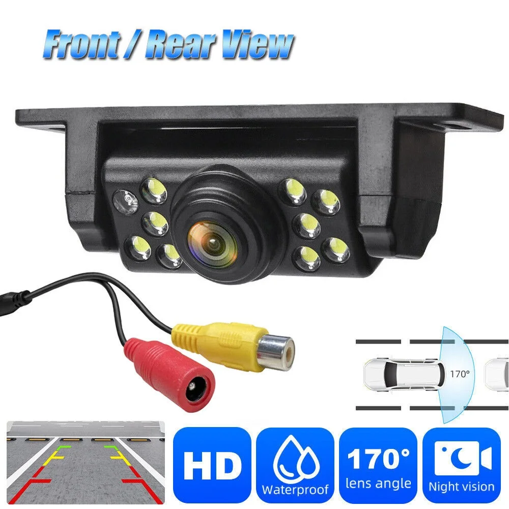 170-CMOS-9LED-Car-Rear-Front-View-Reverse-Backup-Parking-Camera ...