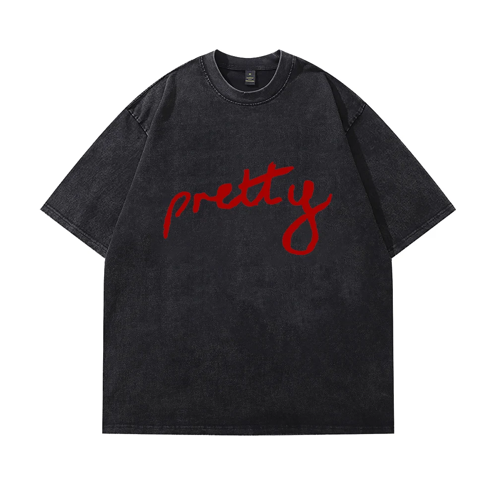 Artemas Pretty Tee Unisex Cotton T-shirt Crewneck Short Sleeve Tops ...