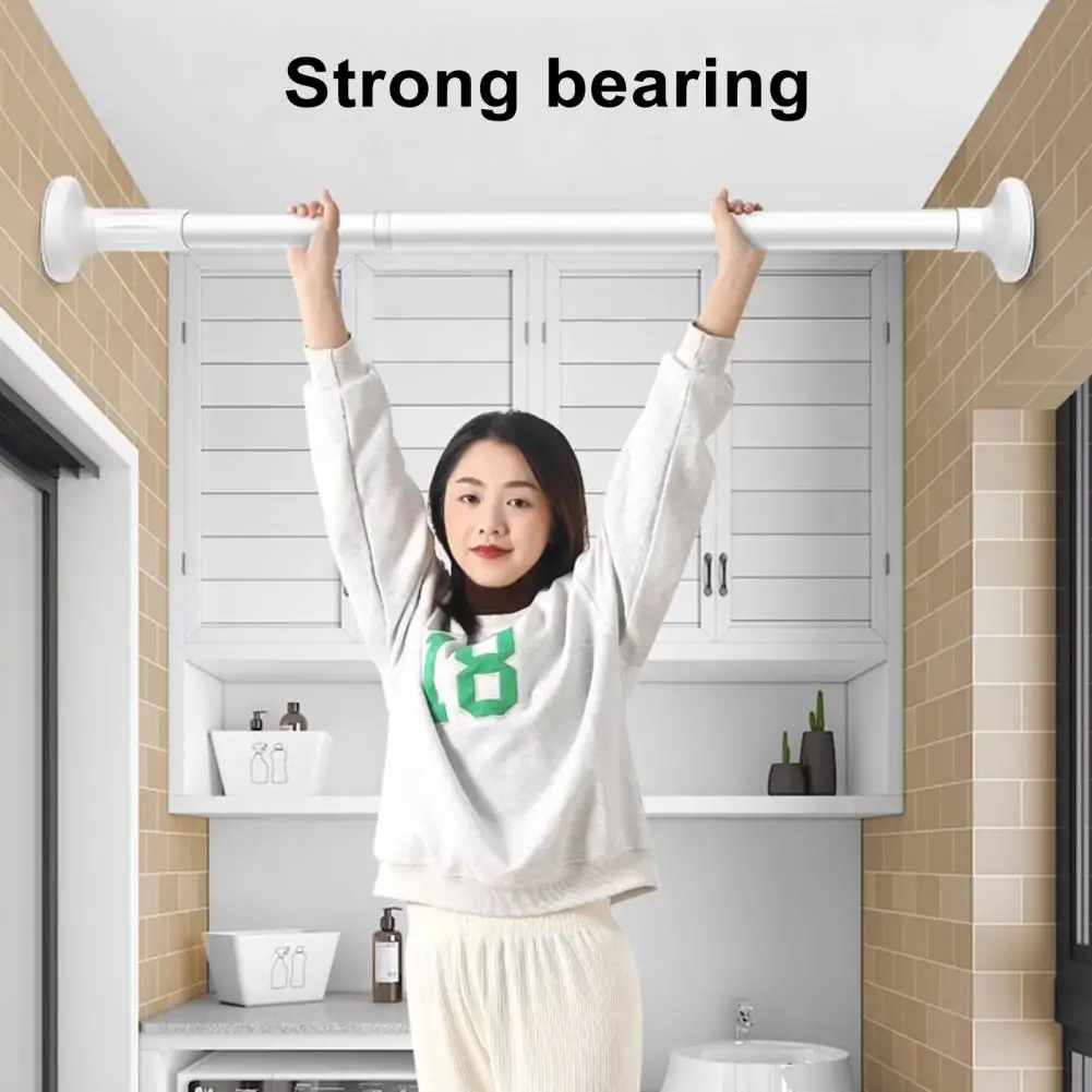 Shower-Curtain-Rod-Fade-resistant-Clothes-Hanger-Versatile-Retractable ...