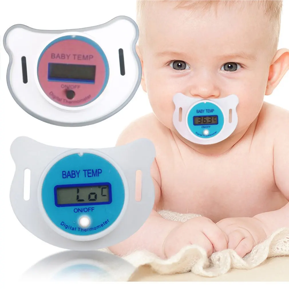 Infant-Thermometer-LCD-Digital-Infant-Temperature-Mouth-Nipple-Temp ...