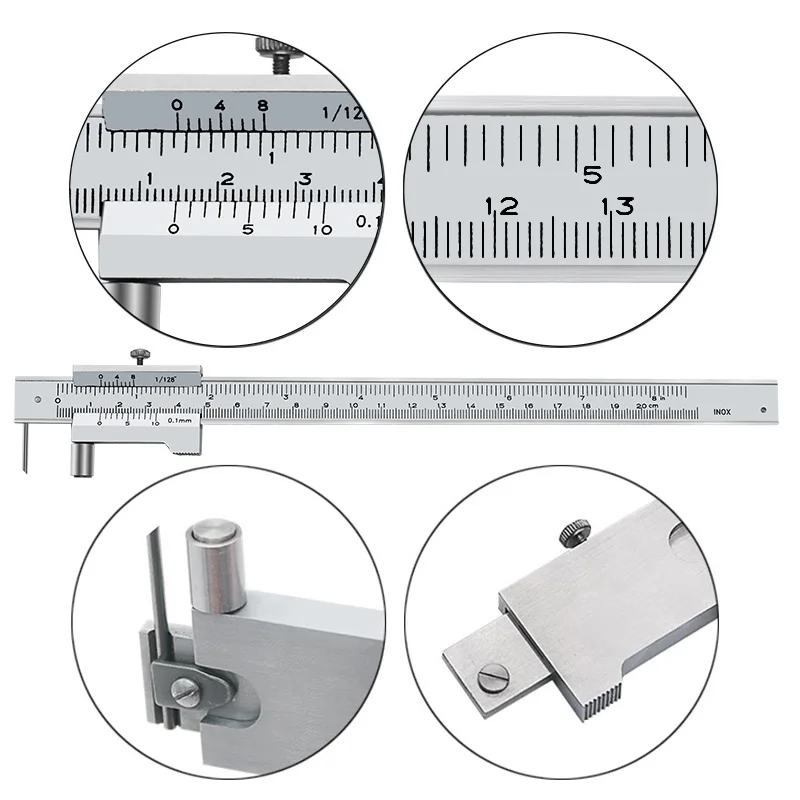 0-200mm-Multifunctional-Marking-Vernier-Caliper-with-Carbide-Needle ...